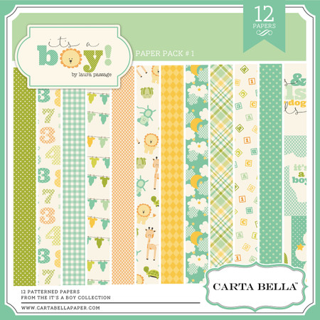 It's a Boy Paper Pack - Snap Click Supply Co.