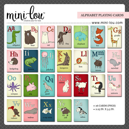 Alphabet Playing Cards - Snap Click Supply Co.