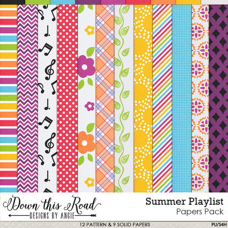 Summer Playlist Paper Pack - Snap Click Supply Co.