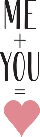 Me + You SVG Cut File - Snap Click Supply Co.