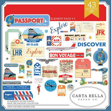 Passport Element Pack #3 - Snap Click Supply Co.