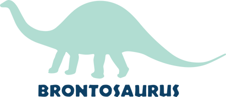 Brontosaurus SVG Cut File - Snap Click Supply Co.