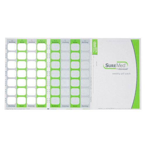 SureMed Multi-Dose Cold Seal Cards | Cold Seal Blister Packs