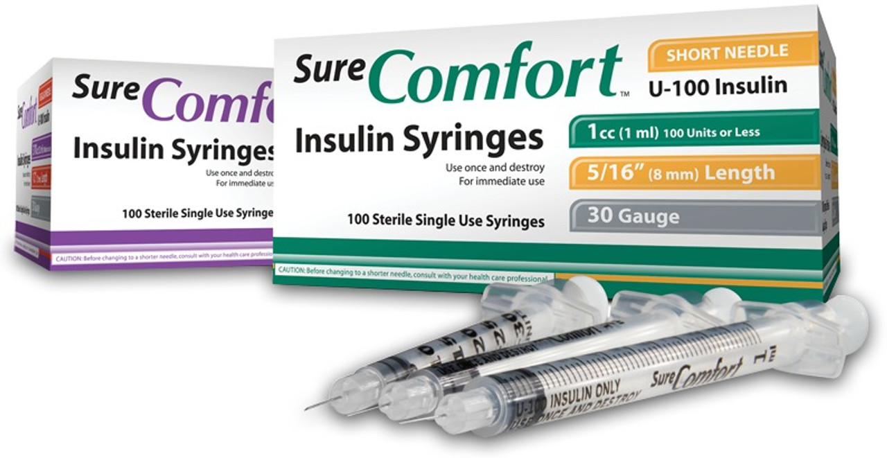 Surecomfort Insulin Syringes Diabetic Supplies And Syringes