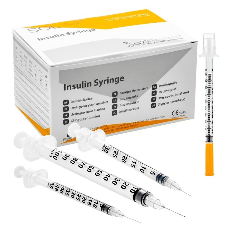 Sol-M Insulin Syringes | Diabetic Syringes