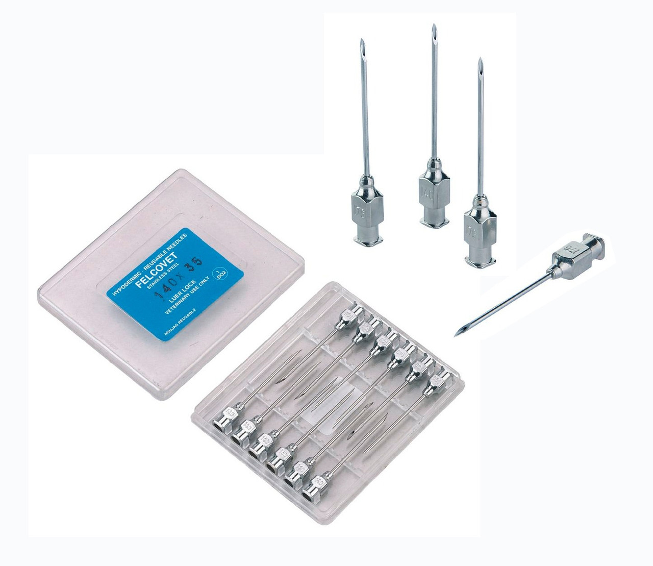 HSW ECO Reusable Veterinary Needles with Metal Hub