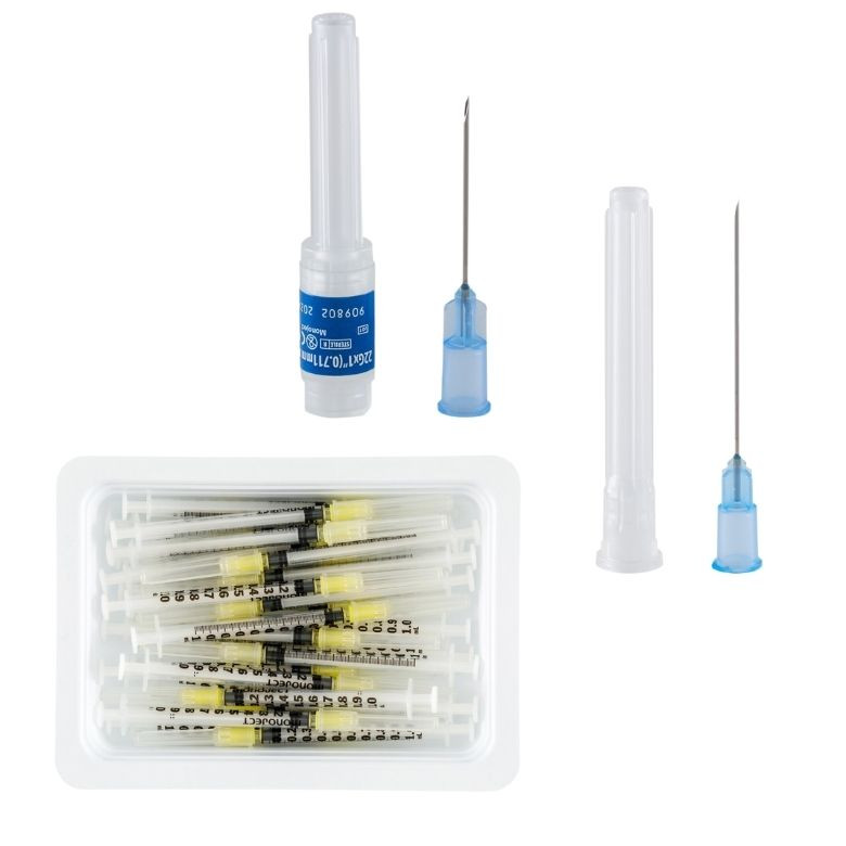 Monoject Syringes with Hypodermic Needles | Sterile Syringes