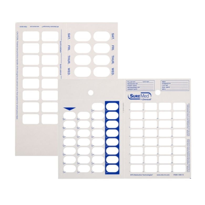RX Packaging - Medication Cards - Cards & Blisters - Total Pharmacy Supply