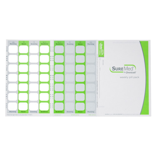 SureMed Multi-Dose Cold Seal Cards | Cold Seal Blister Packs