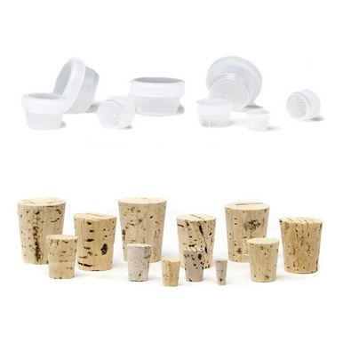 Plastic & Cork Vial Stoppers | Total Pharmacy Supply