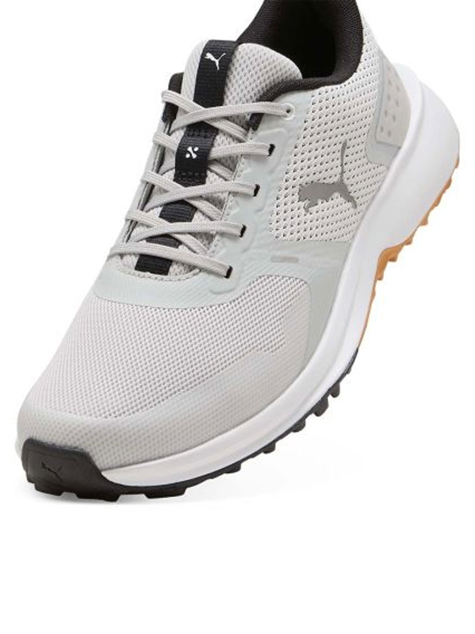 Puma FUSION Grip 6 Golf Shoes - Feather Grey/Puma Black/Gum