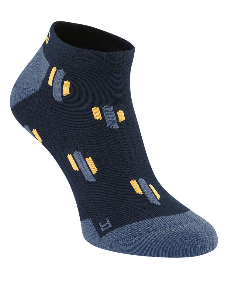 Ping SensorCool Cactus No Show 2 Pack Socks - White/Navy Multi