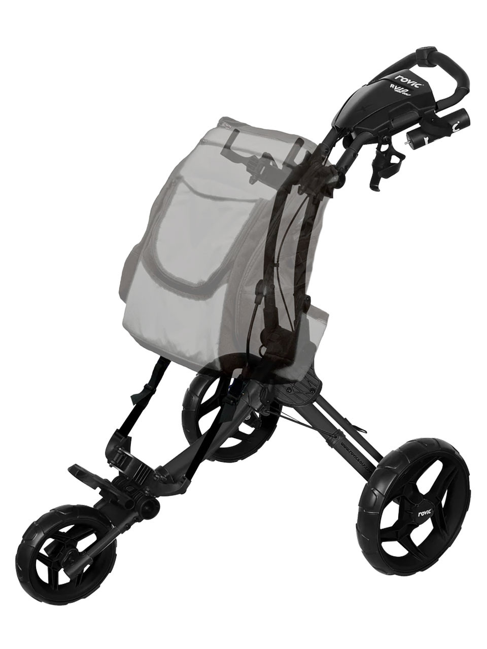 Clicgear Rovic RV1D Disc Golf Buggy - Charcoal/Black