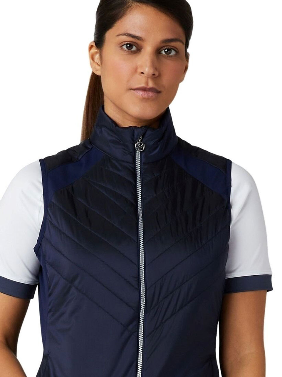 Callaway Women's Chev Primaloft Vest - Peacoat