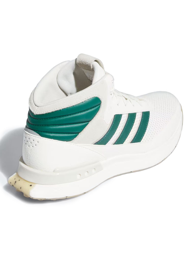 adidas S2G Spikeless Mid Golf Shoes - Off White/Collegiate Green/Aluminium