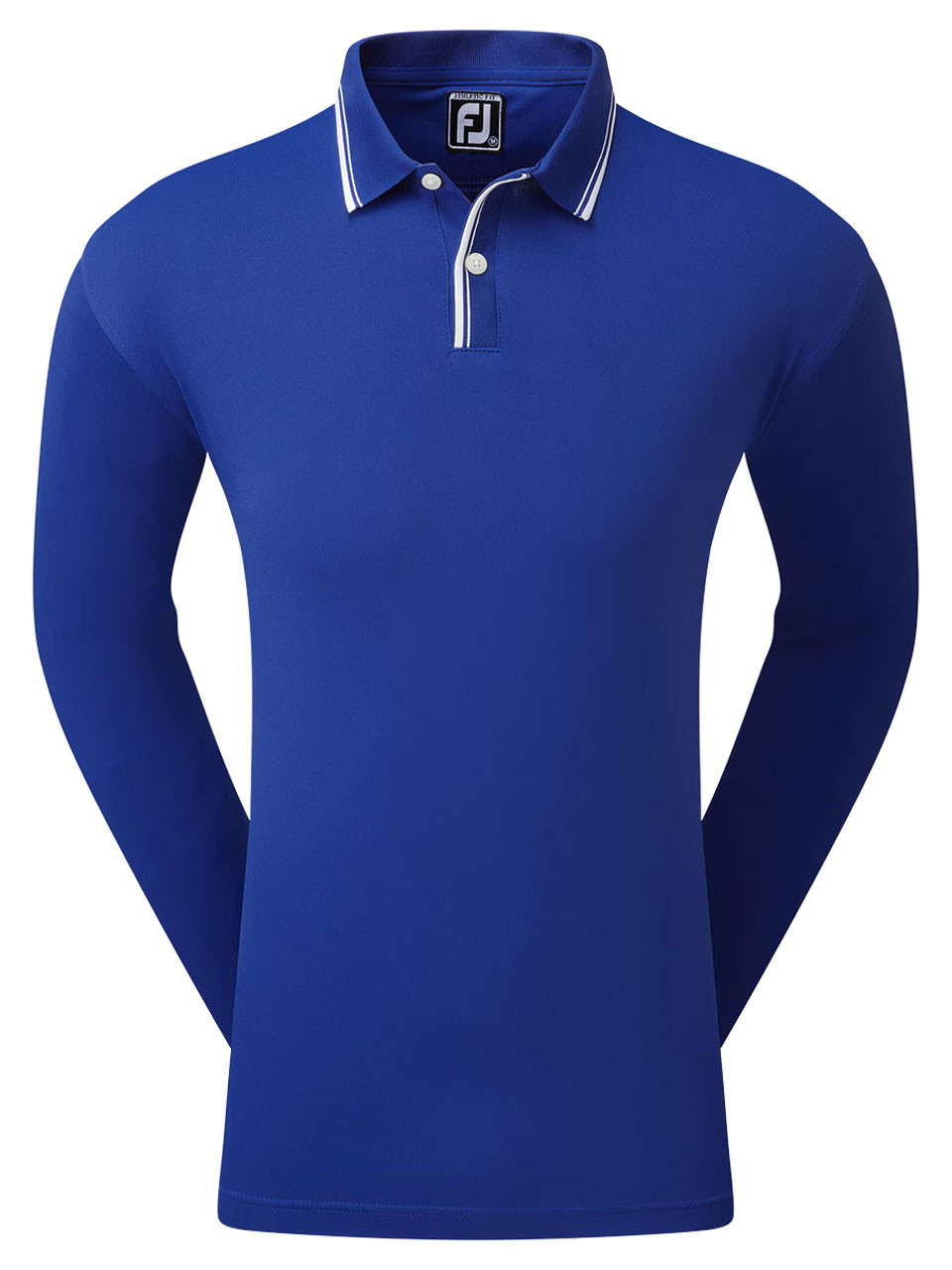 FootJoy Long Sleeve Pique Sun Protection Polo (Athletic Fit) - Twilight