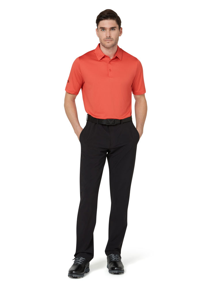 Callaway SwingTech Solid Polo - Spiced Coral | GolfBox