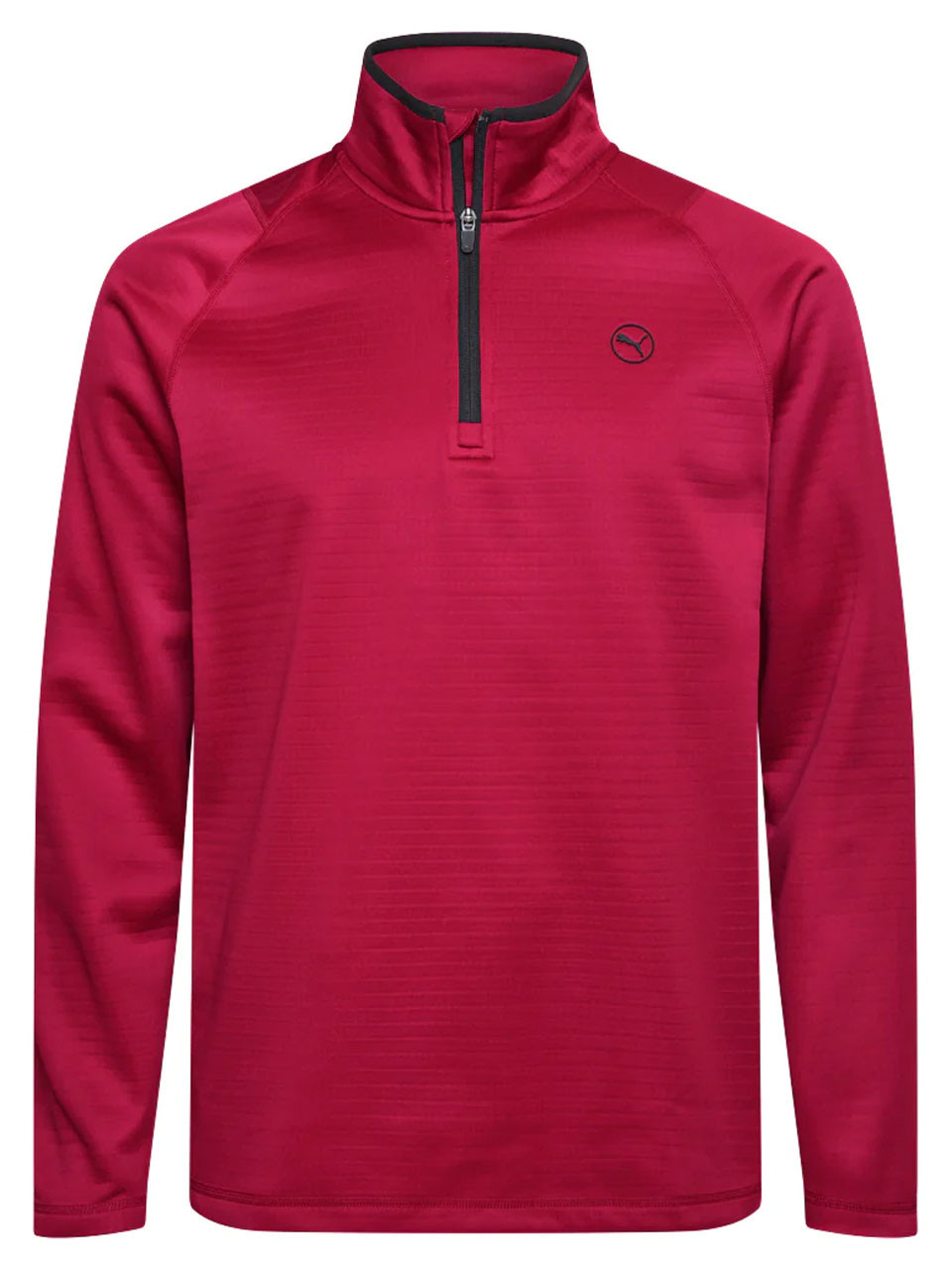 Puma Waffle Fleece Golf 1/4-Zip - Intense Red