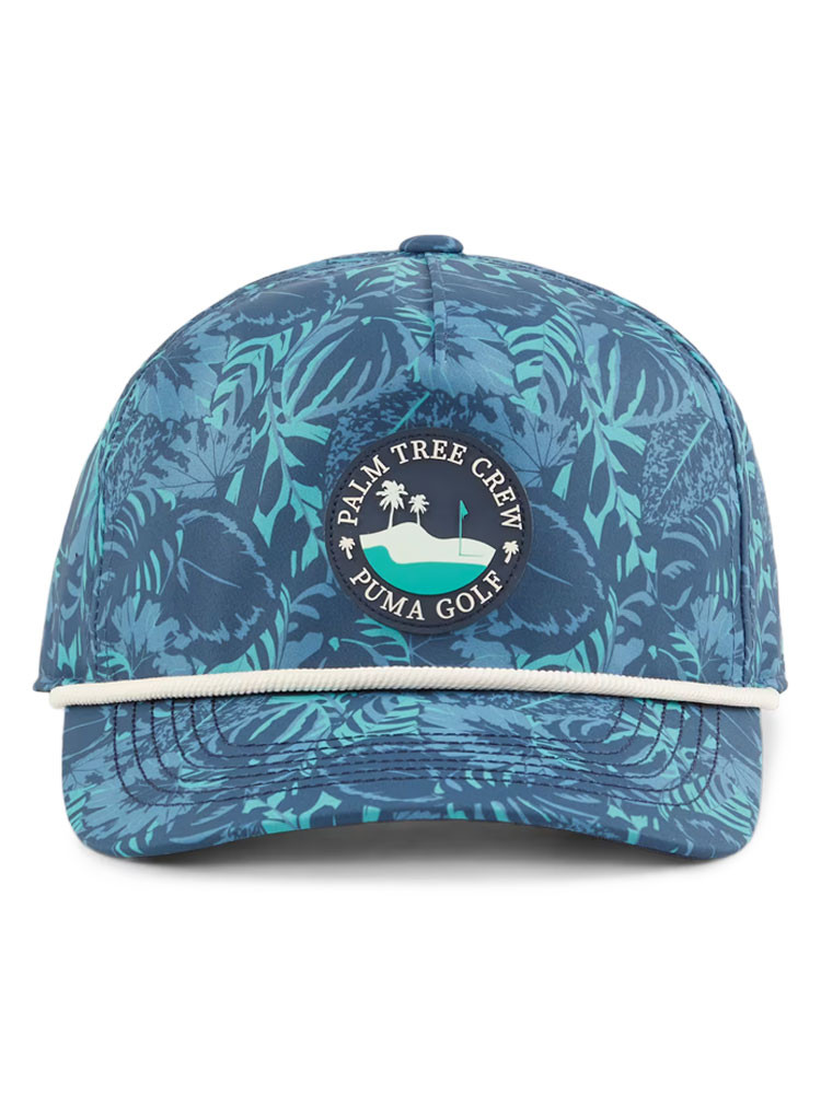 Puma x Palm Tree Crew Tech Graphic Cap - Club Navy/Grey Skies