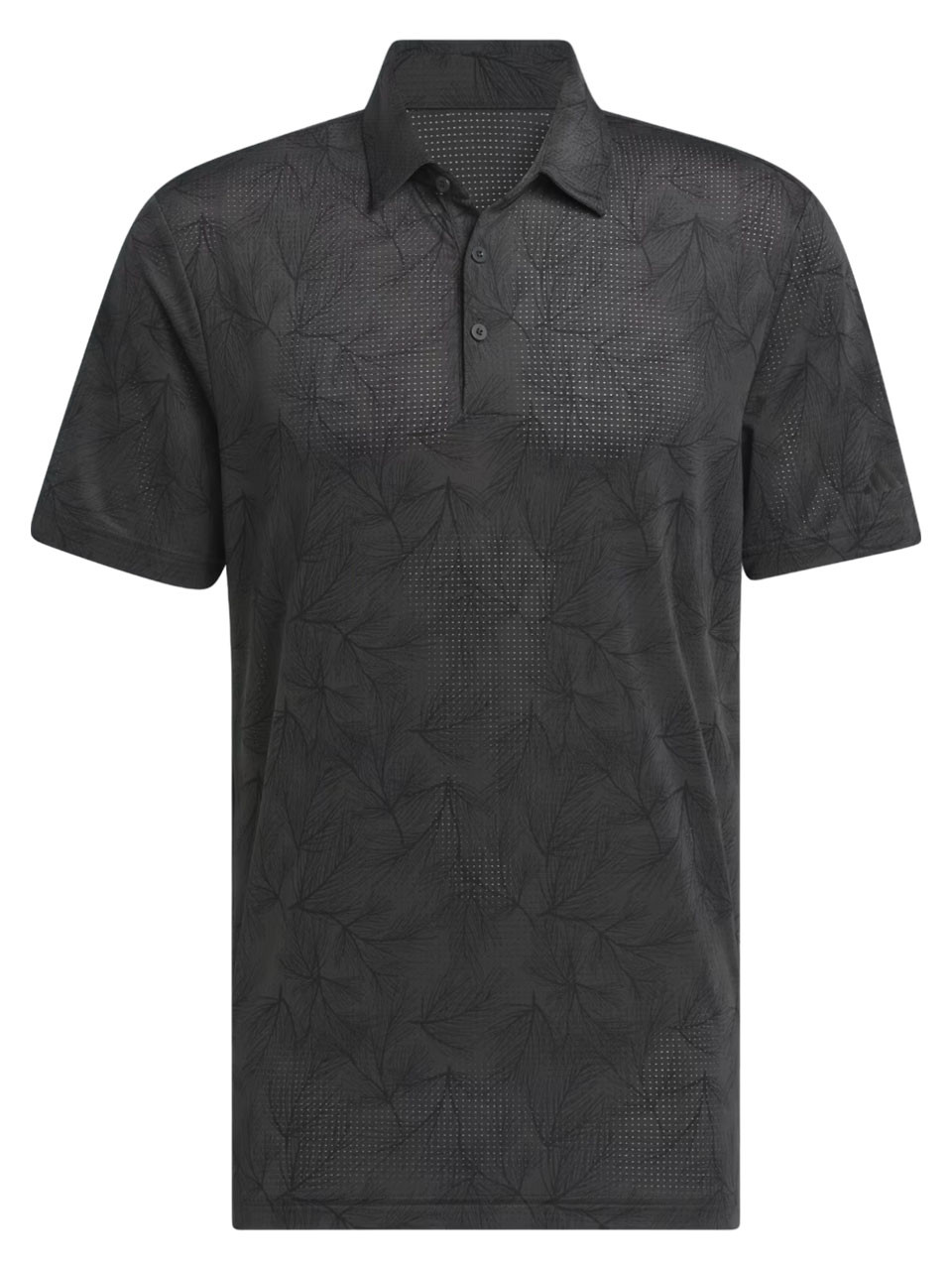 adidas Ultimate365 Mesh Print Polo Shirt - Carbon/Black