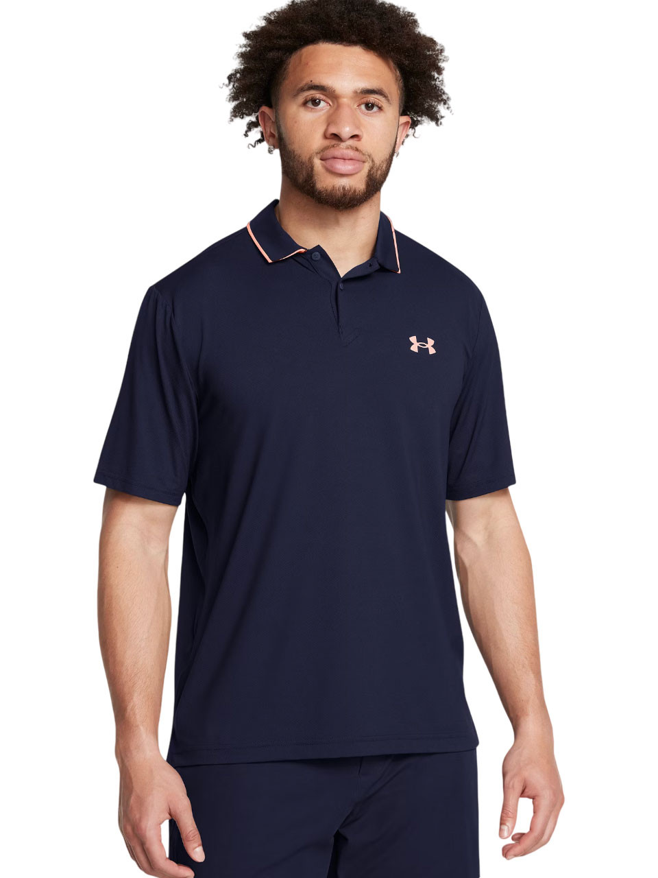 Under Armour Iso-Chill Polo - Midnight Navy/Flare Orange