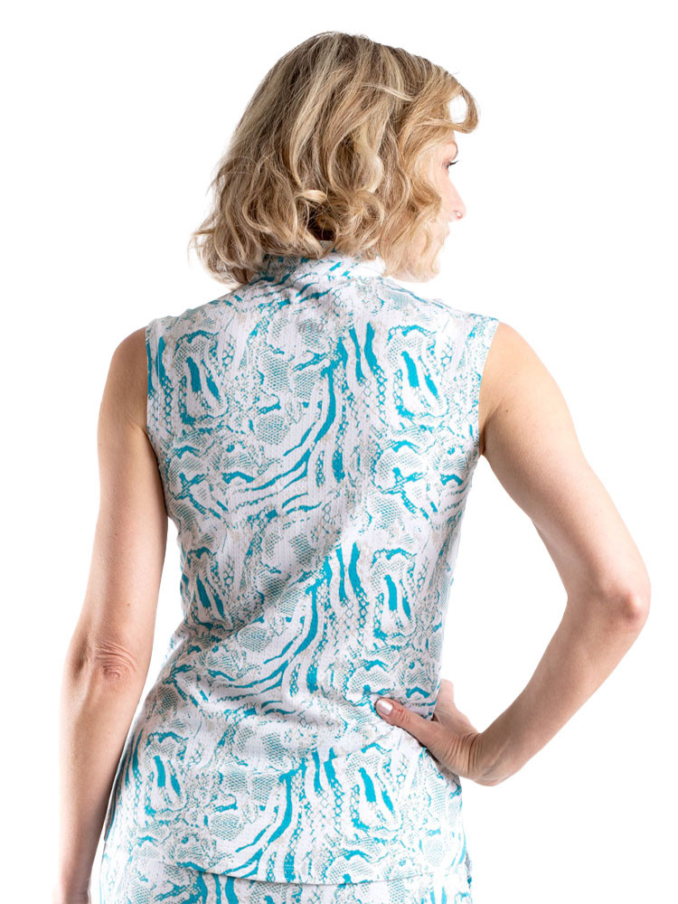 Nivo Women's Lidia Sleeveless Mock - Cement | GolfBox