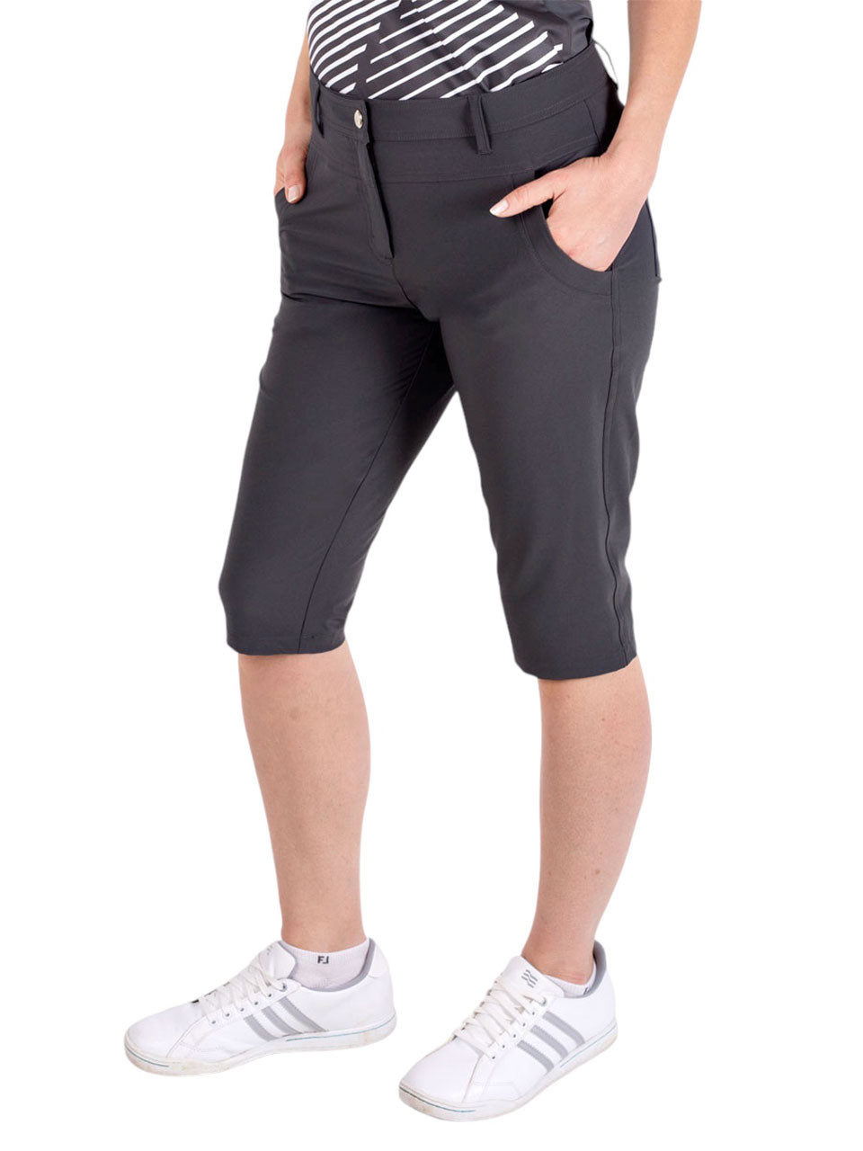 Nivo Womens Mandy Short - Charcoal | GolfBox