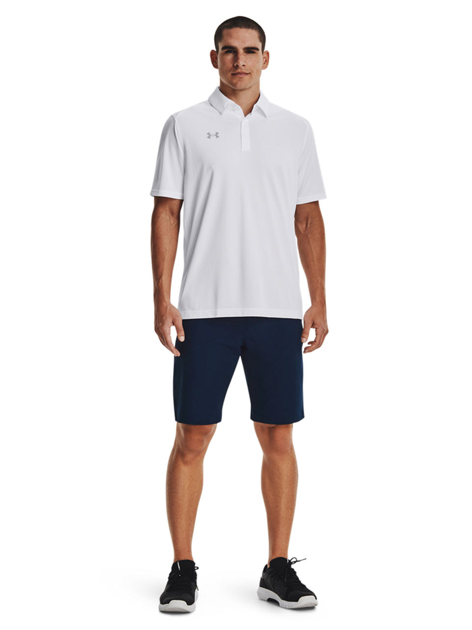 Under Armour Team Tech Polo Shirt - White | GolfBox