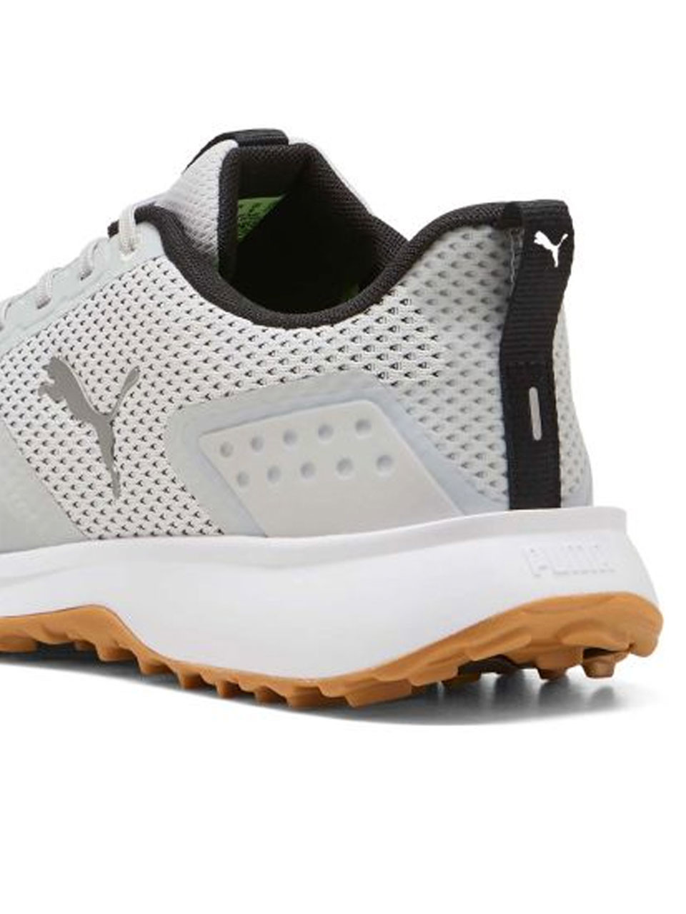 Puma FUSION Grip 6 Golf Shoes - Feather Grey/Puma Black/Gum