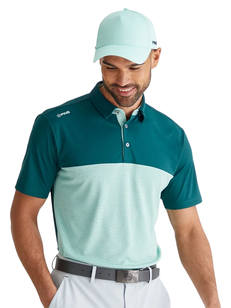 Ping Hall Polo - Forest/Misty Green | GolfBox