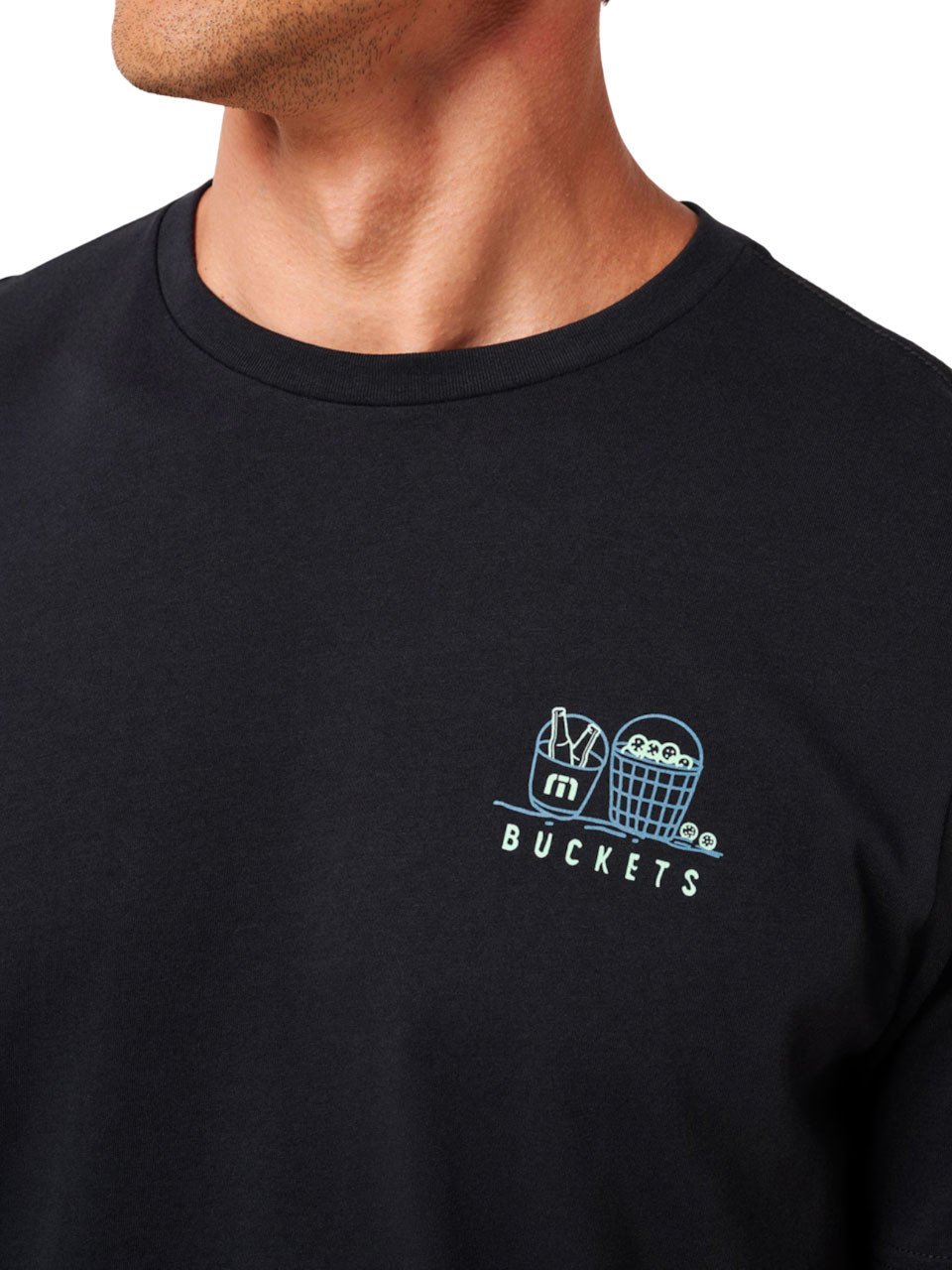 TravisMathew Lost Buckets T-Shirt - Black | GolfBox