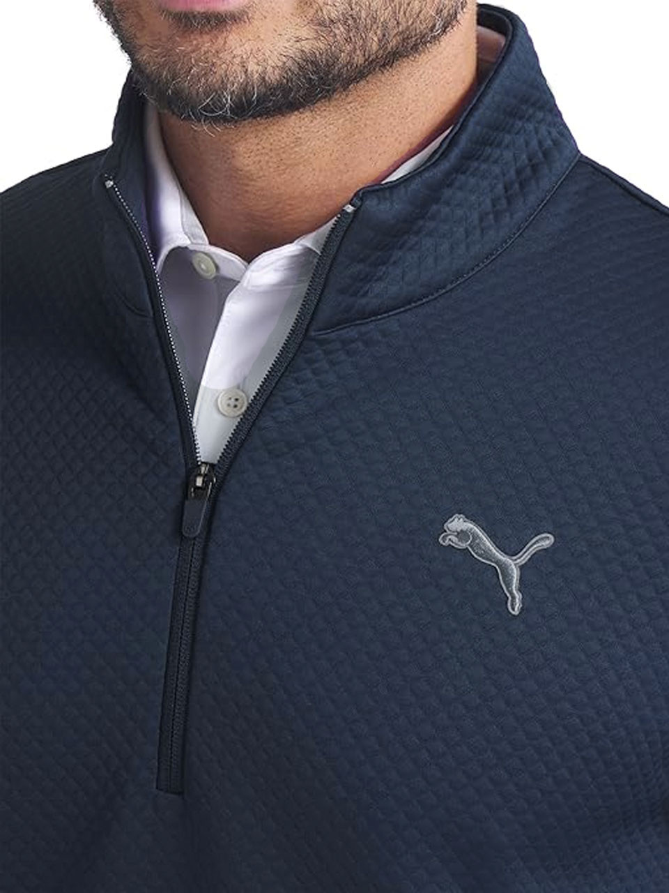 Puma Pebble 1/4-Zip - Deep Navy | GolfBox