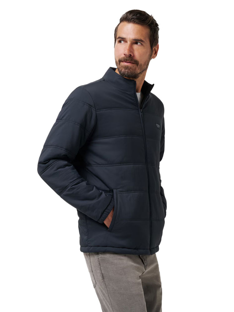 TravisMathew Palisades Puffer Jacket - Black | GolfBox