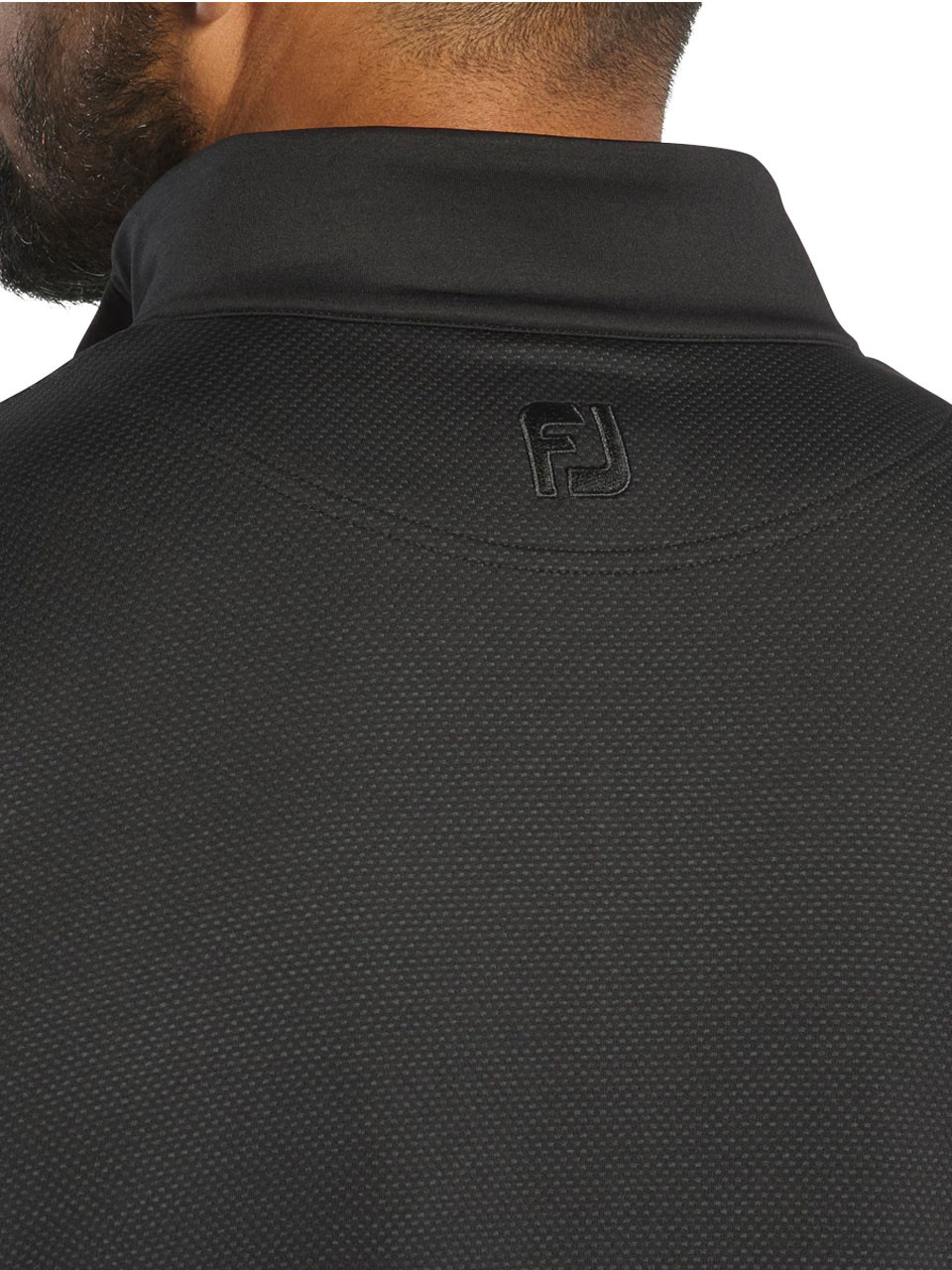 FootJoy Tonal Block Pullover (Athletic Fit) - Black
