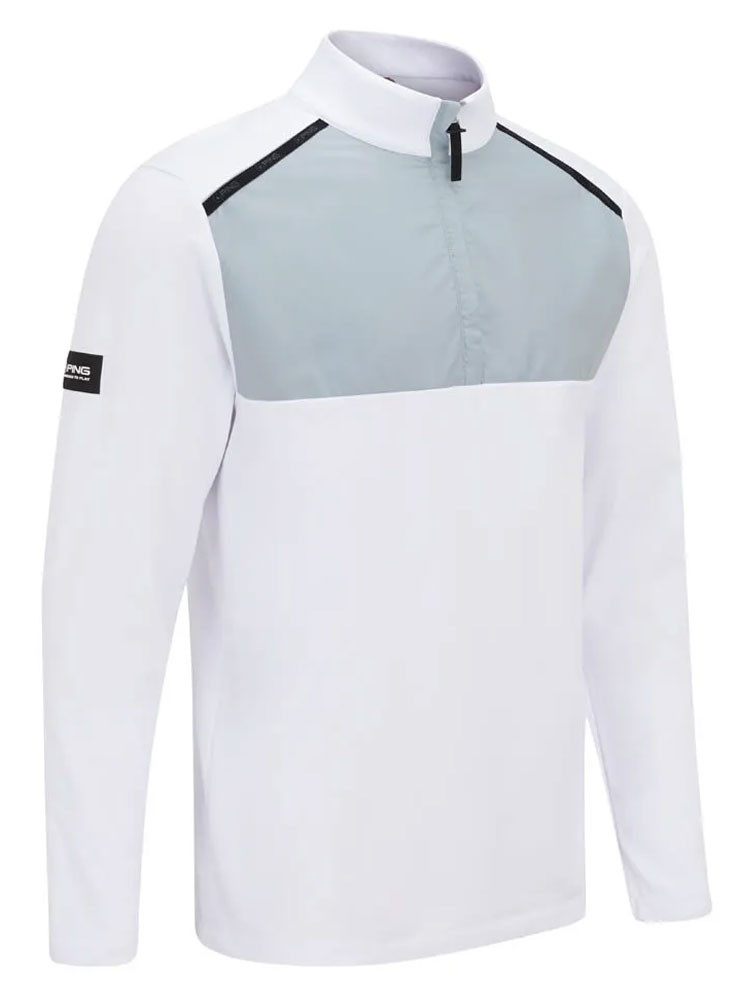 Ping Keeton Midlayer - White/Pearl Grey | GolfBox
