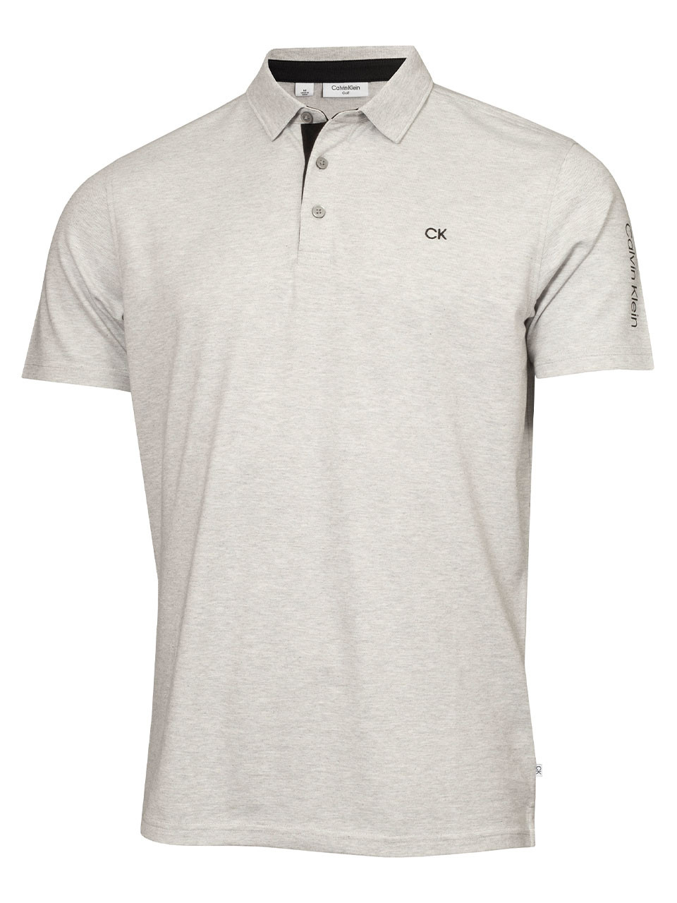 Calvin Klein Cotton Blend Uni Polo - Silver | GolfBox