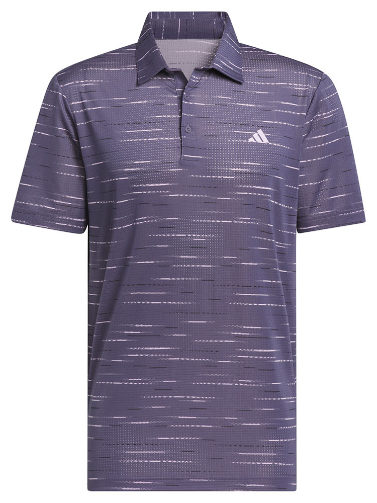 adidas Ultimate365 Mesh Glimmer Print Polo Shirt - Preloved Violet