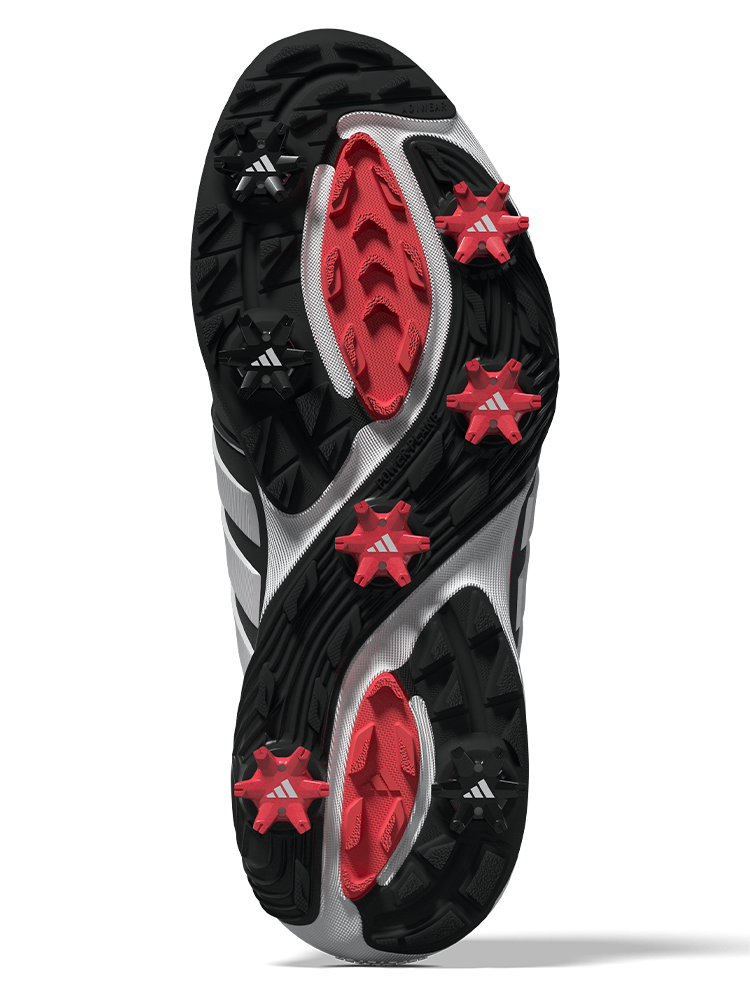 adidas Adipower 26 Wide Golf Shoes - Core Black/Ftwr White/Lucid Red