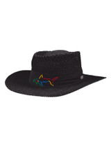 Greg Norman Signature Straw Hat - Black | GolfBox