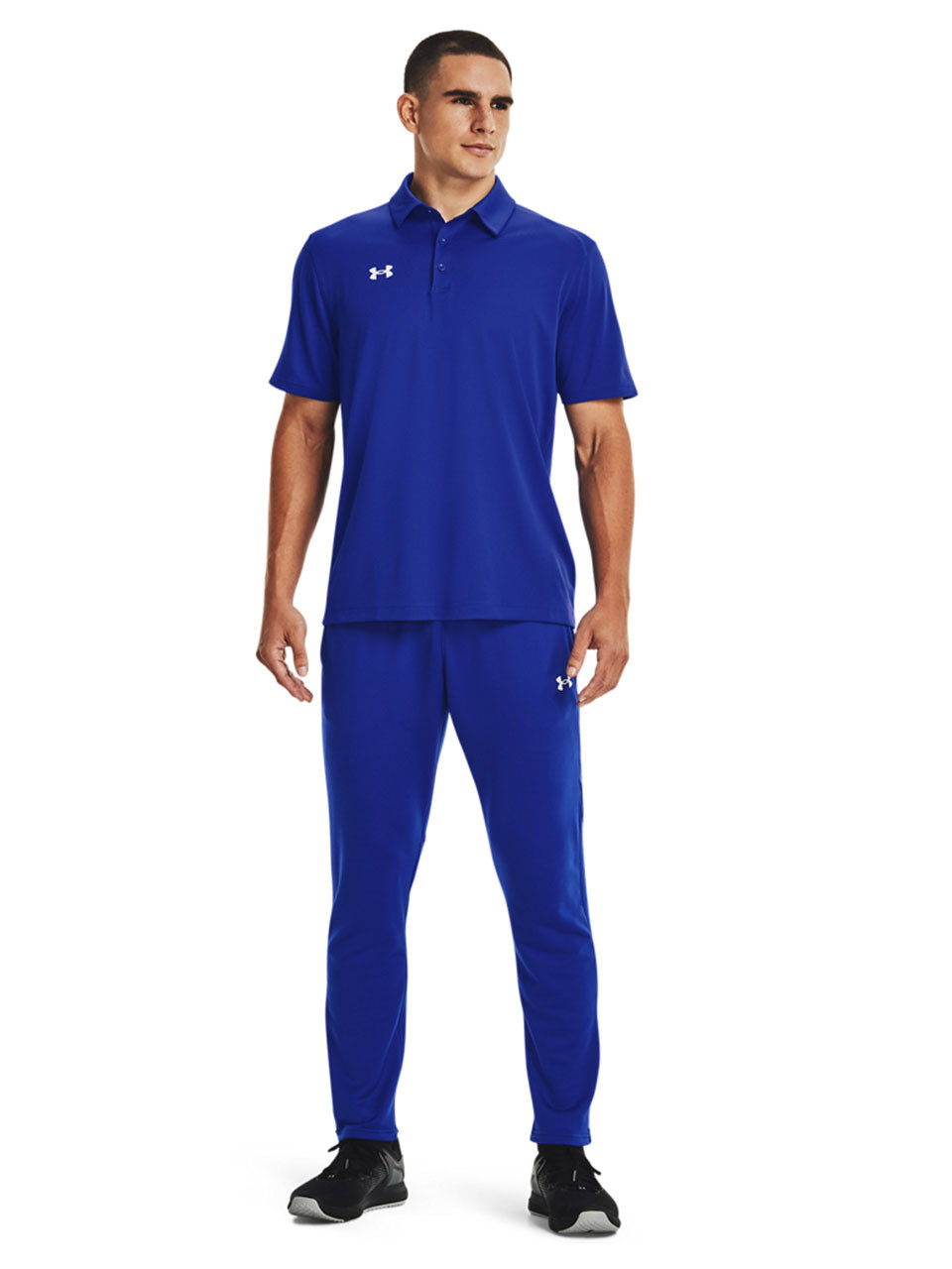 Under Armour Team Tech Polo Shirt - Royal | GolfBox