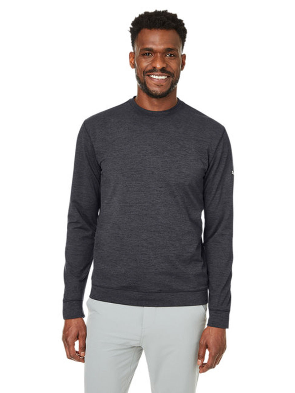 Puma CLOUDSPUN Crewneck - Puma Black Heather | GolfBox