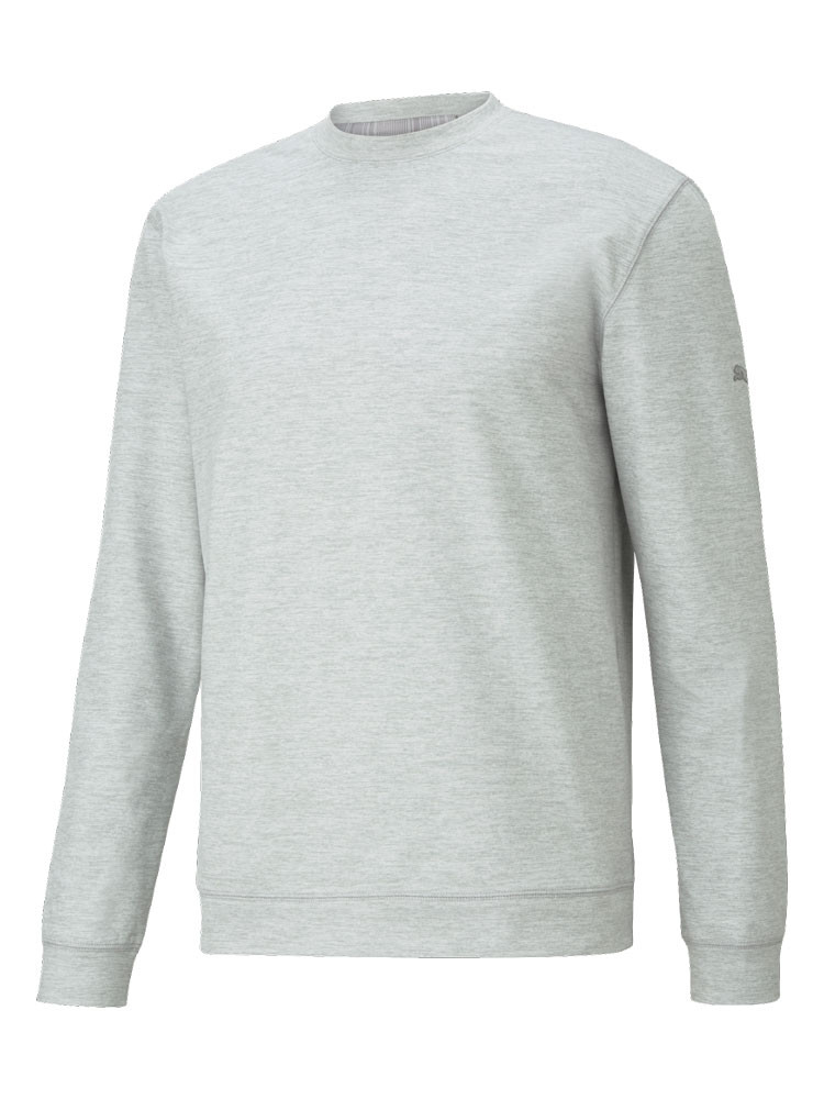 Puma CLOUDSPUN Crewneck - High Rise Heather | GolfBox