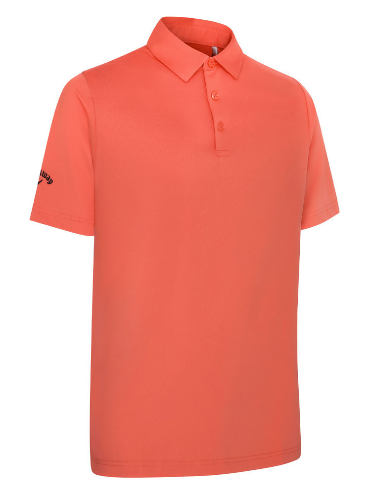 Callaway SwingTech Solid Polo - Spiced Coral | GolfBox