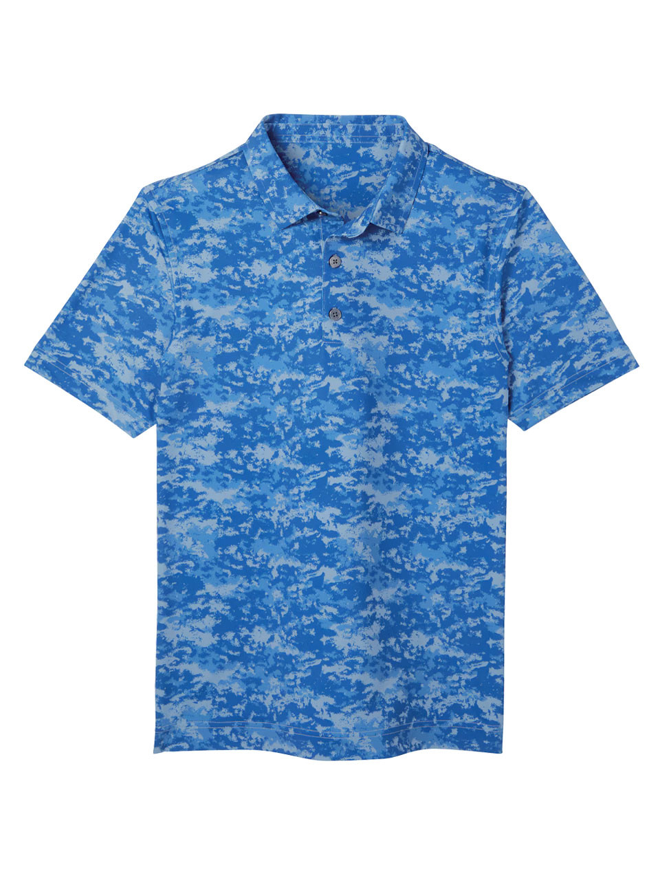 FootJoy Junior Boys Camo Print Polo - Twilight