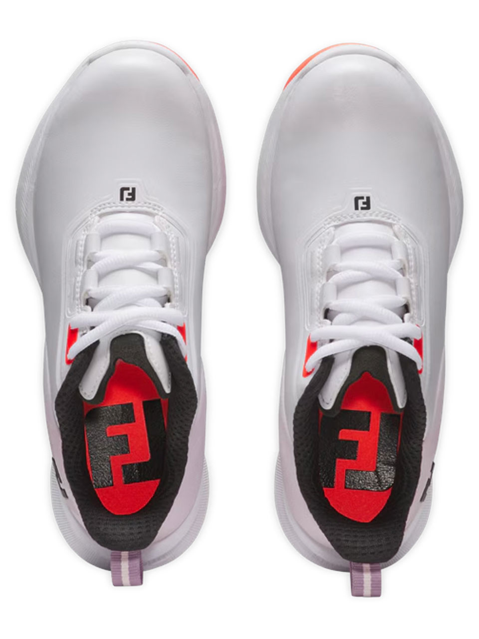 FootJoy Junior Girls Fuel Golf Shoes - White/Pink/Coral