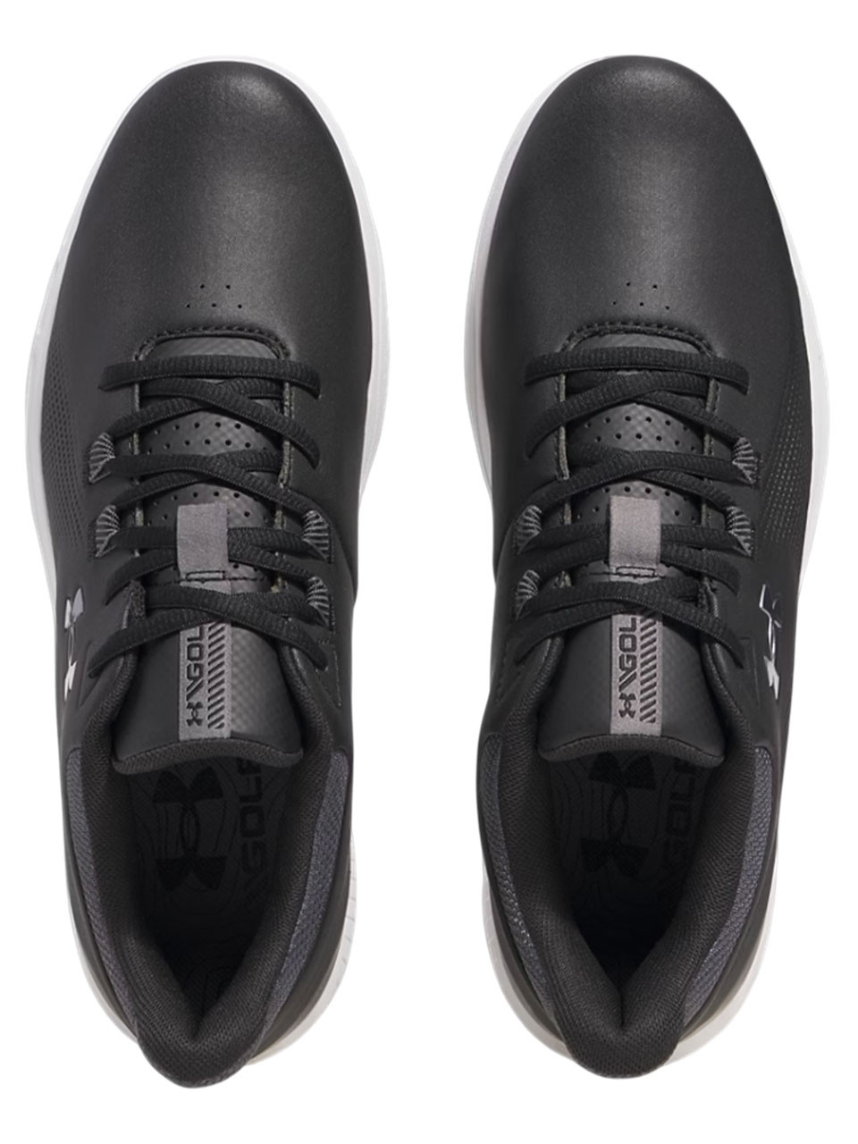 Under Armour Drive Medal SL Golf Shoes - Black/Castlerock/Metallic Silver
