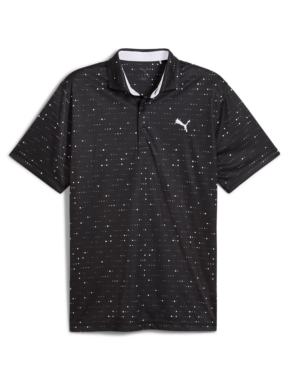 Puma Keys Polo - Puma Black/White Glow | GolfBox