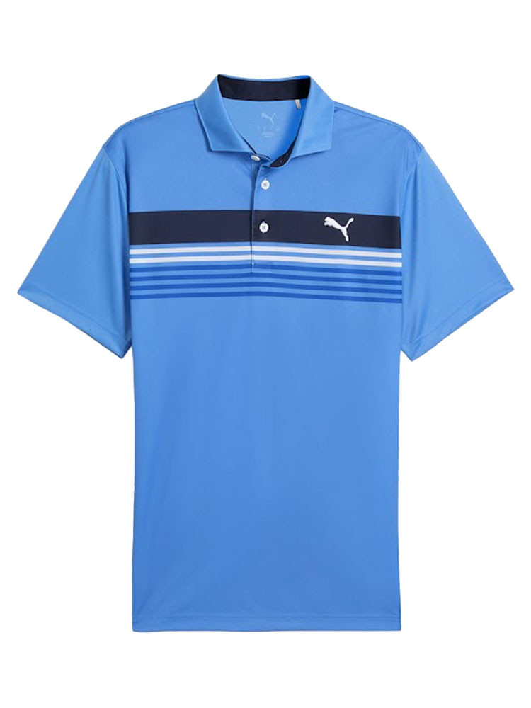 Puma West Polo - Blue Skies/Deep Navy | GolfBox