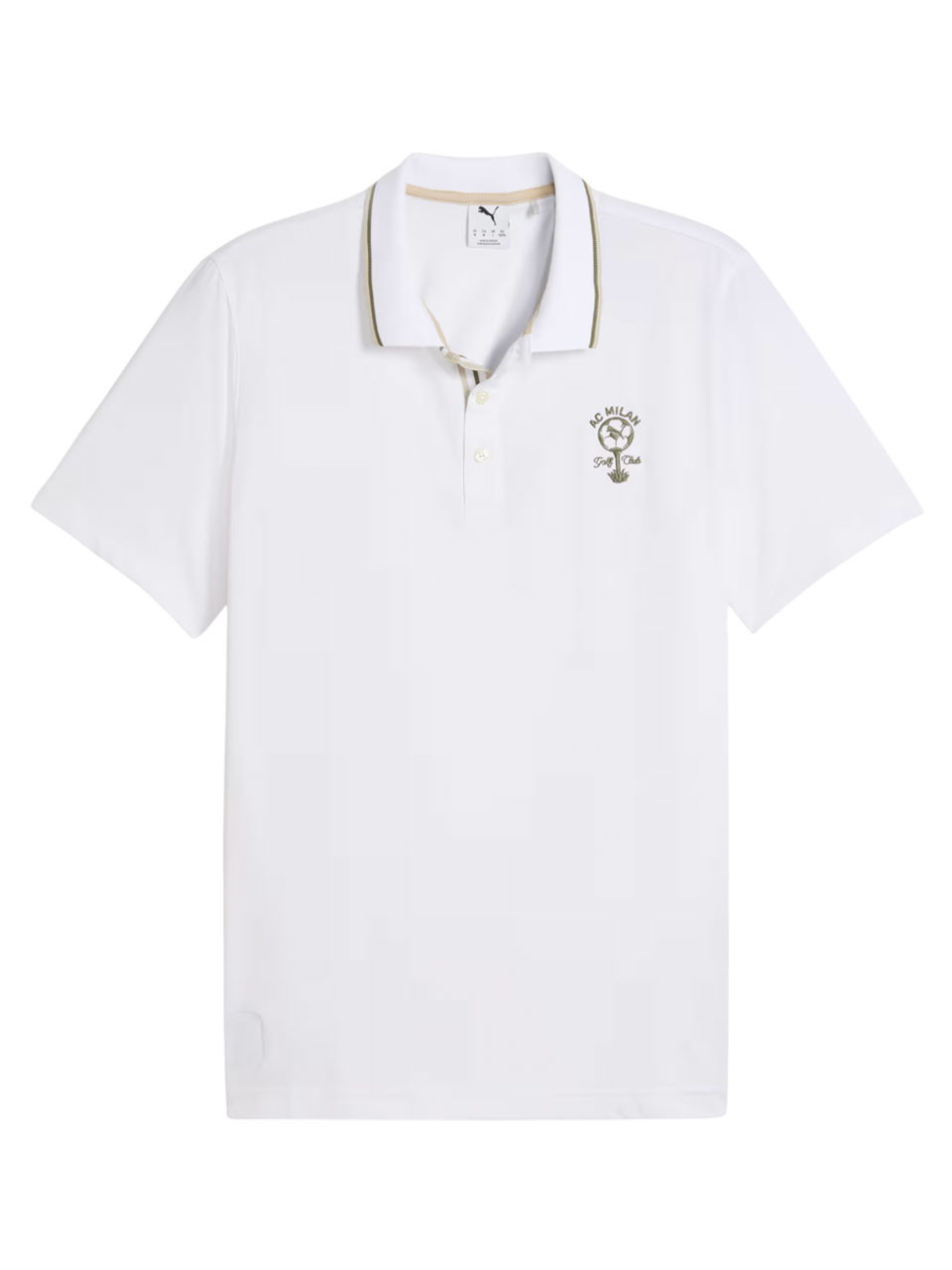 Puma x AC Milan Golf Polo - White Glow | GolfBox