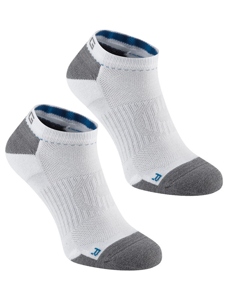 Ping SensorCool No Show 2 Pack Socks - White | GolfBox